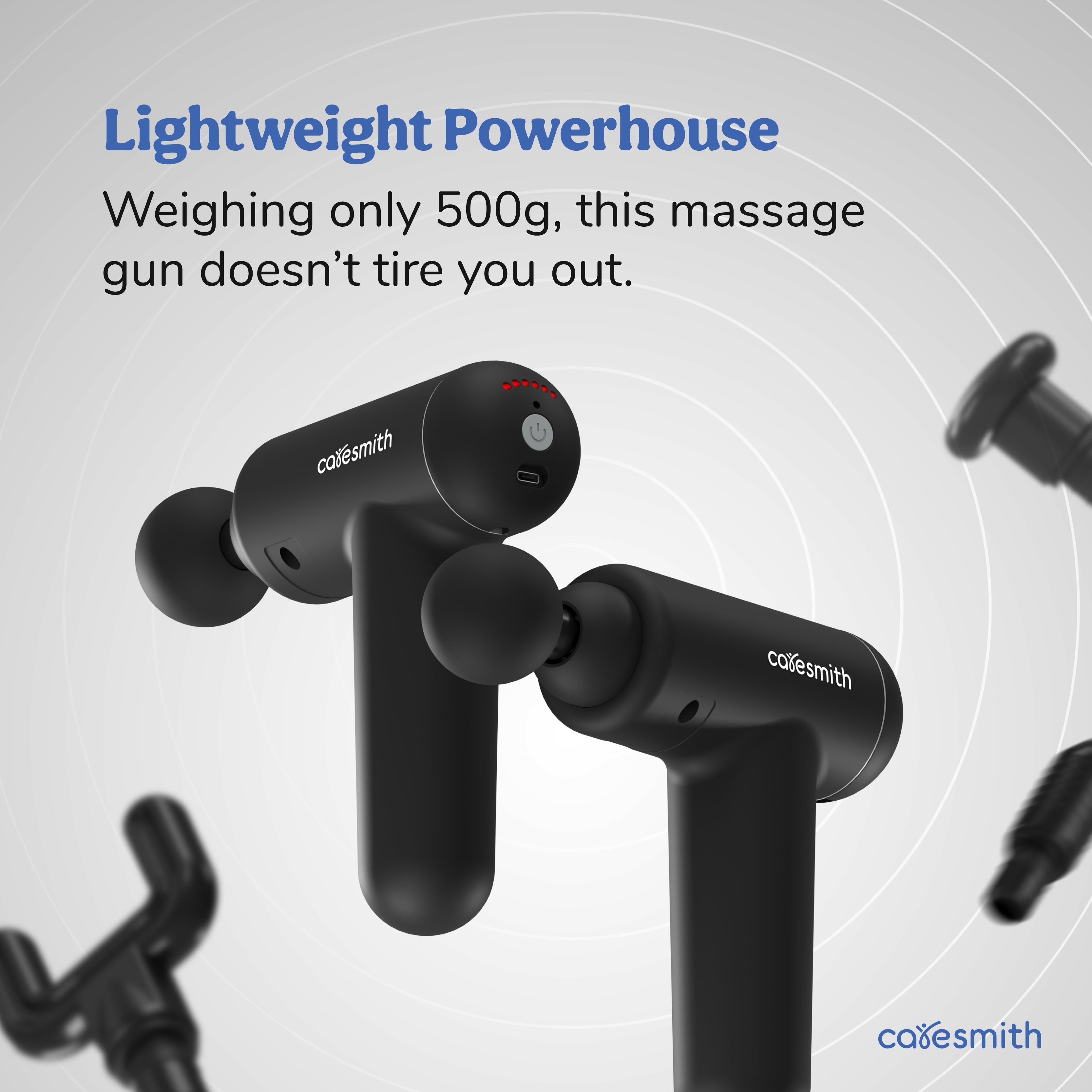 Buy Charge Boost Massage Gun For Deep Tissue Relief | Caresmith