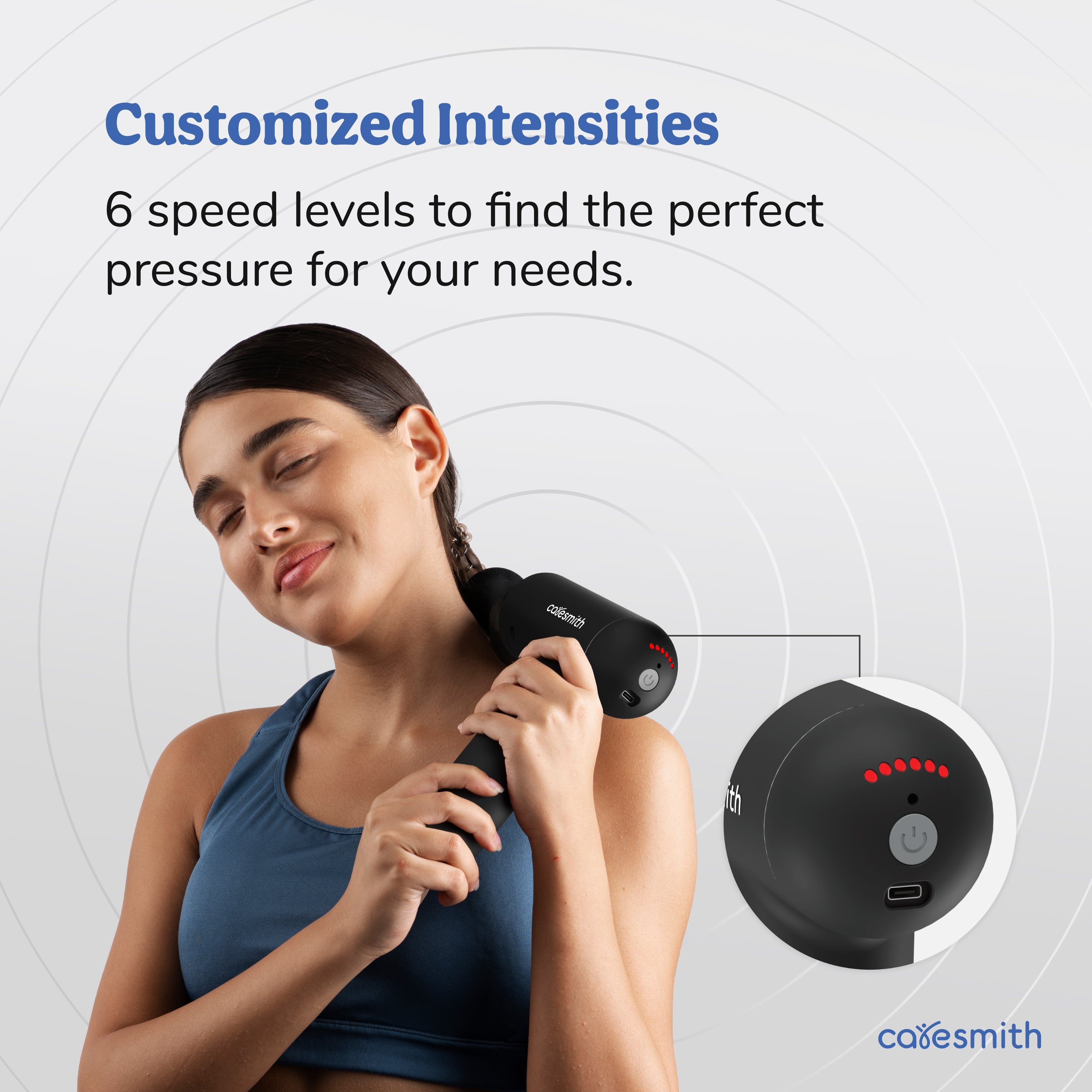 Buy Charge Boost Massage Gun For Deep Tissue Relief | Caresmith